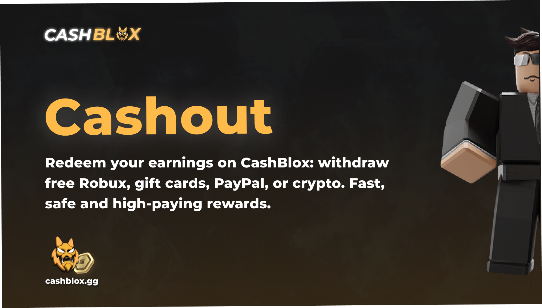 CashBlox Cash Out - Redeem Free Robux & Gift Cards
